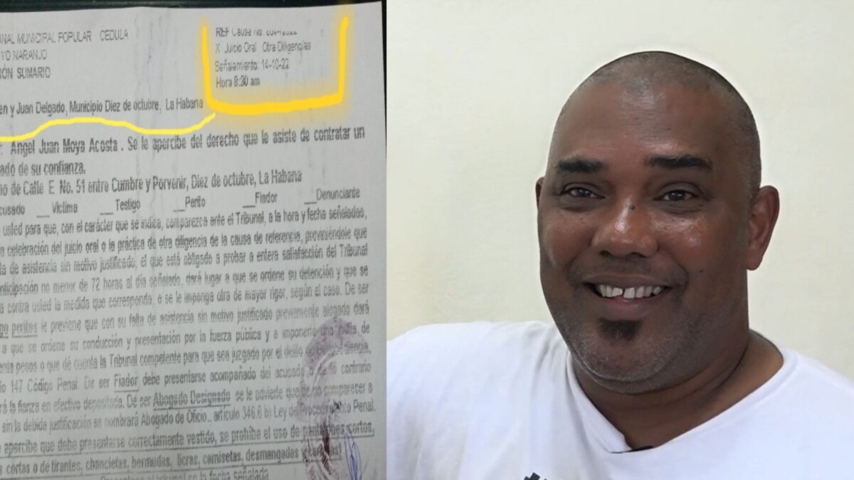 Apagón obliga a suspender juicio de reconocido opositor Ángel Moya