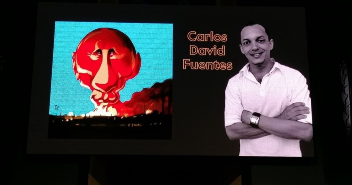 Artista gráfico cubano Carlos David Fuentes ganó el European Cartoon Award