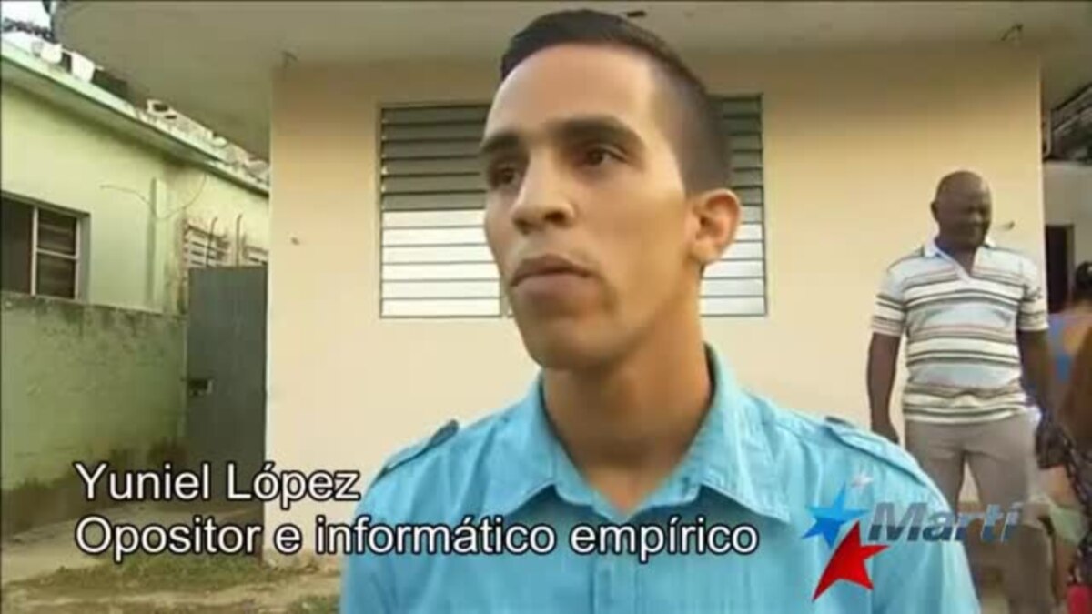 Yuniel López candidato opositor en las munincipales del domingo en Cuba