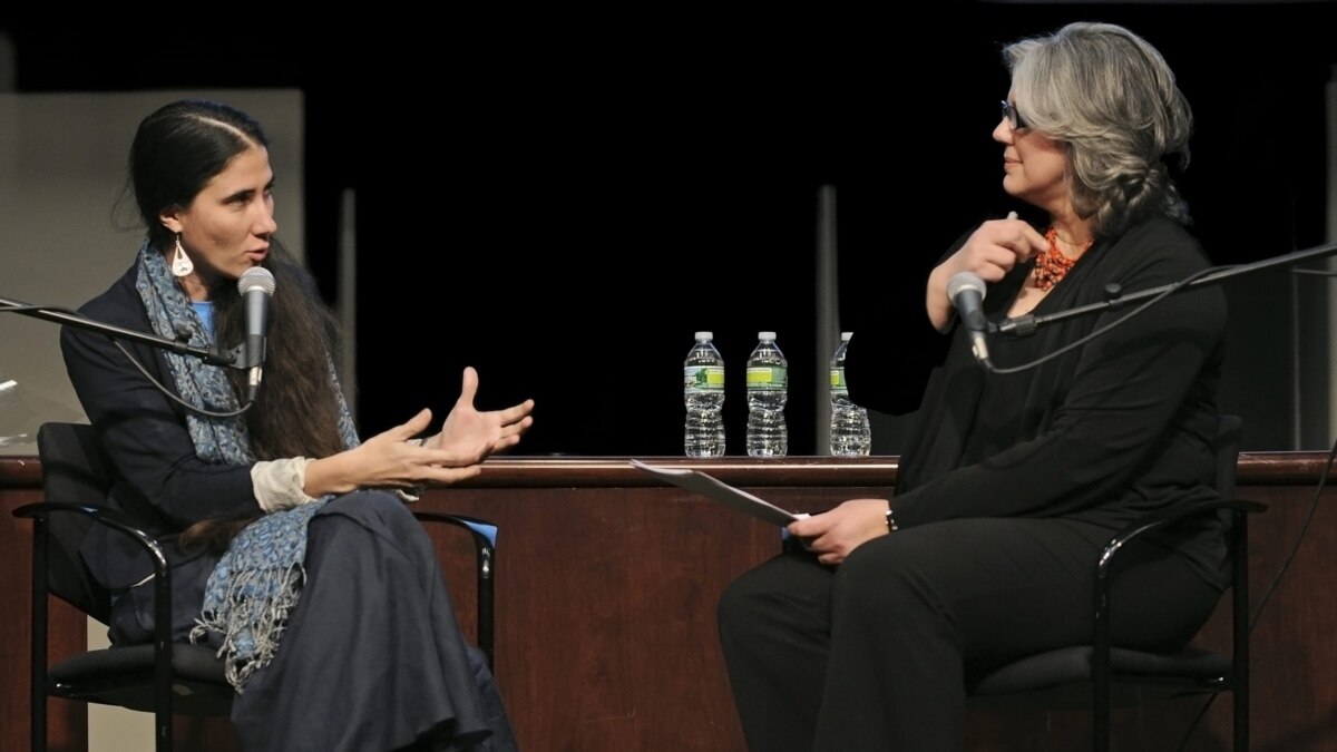 Yoani en la Universidad de Columbia en Nueva York