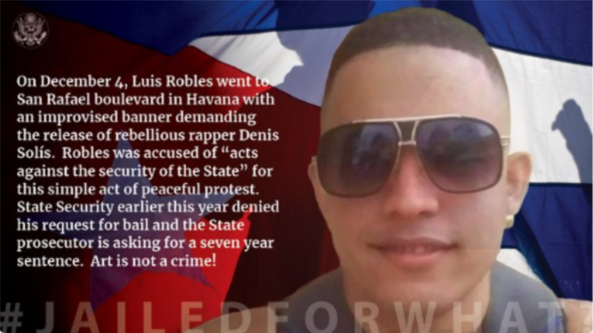 Luis Robles condenado a 5 años de prisión, por exigir con un cartel la ...