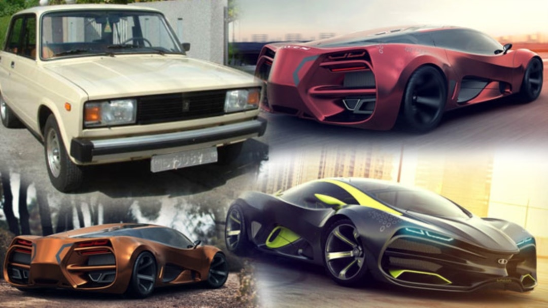 Lada Super Coche Rubia