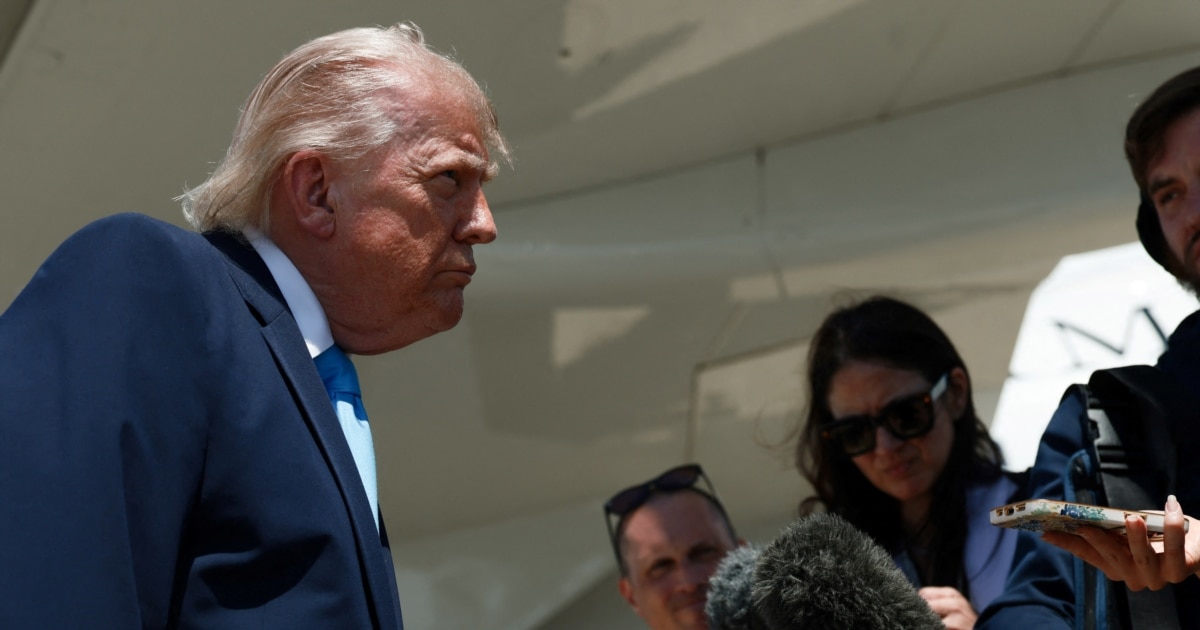 "Han perdido el control": Trump dice que no ve necesaria una escalada ...